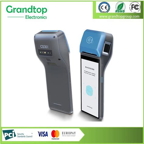 Credit Card And Barcode Reader Fingerprint EMV PCI Android POS Terminal Android POS EMV PCI