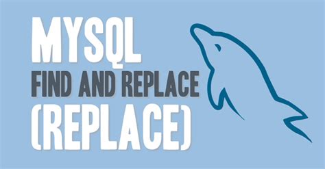 How To Replace A String With Mysql Query