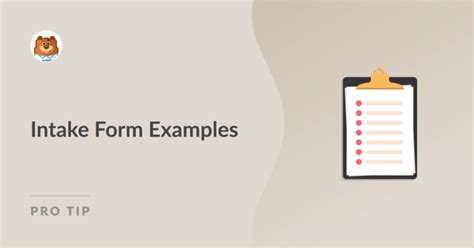 Intake Form Examples You Can Use As Inspiration