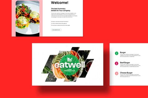 Eatwell Food Powerpoint Template Incl Mockup And Niches Envato