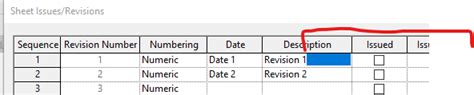 Solved Resize The Row Of Revision Schedule In Title Block Autodesk
