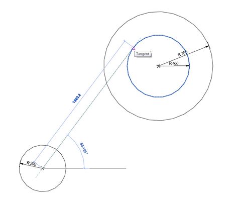 solved tangent circle to tangent circle autodesk community