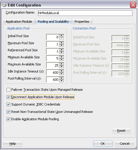 Andrej Baranovskij Blog ADF BC Tuning With Do Connection Pooling And TXN Disconnect Level
