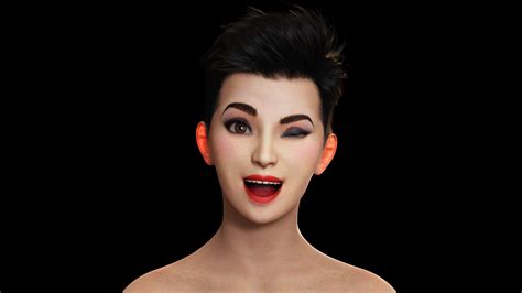 3d Model Pixie Casual Girl Basic Version Vr Ar Low Poly Cgtrader