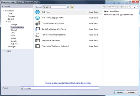 R Alisation D Application Web Simple En Asp Net