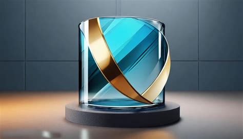 Glass Effect Glass Logo 3d Glass Effect Premium Ai Generated Image