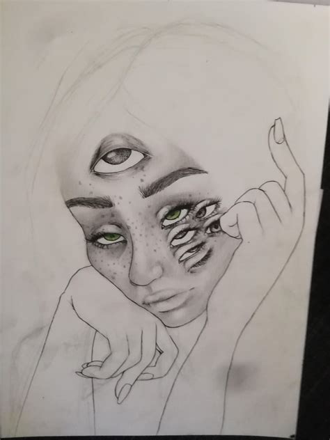 Working On Some Hppd Inspired Art My Camera Sucks But Theres Static In The Eyes And Im