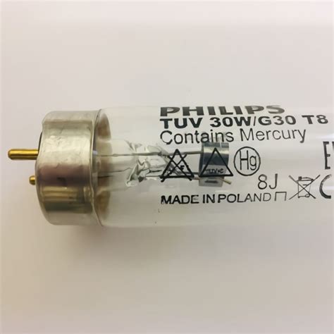 Tubo Germicida Ultravioleta Desinfección TUV 30W 25PK G30T8 Philips