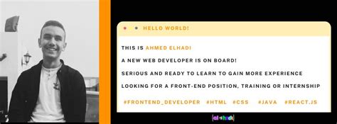 Ahmed Elhadi On Linkedin Newbeginnings Frontenddeveloper Webdevelopment Excitedtolearn