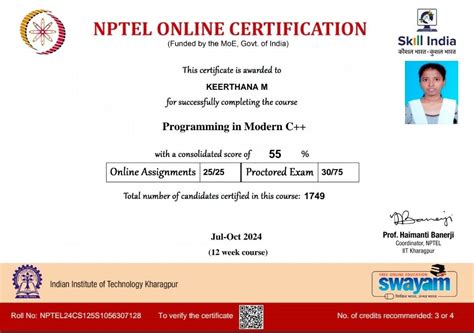 Keerthana M On Linkedin Programminginmodernc Nptel Programminglanguage Learningneverstops