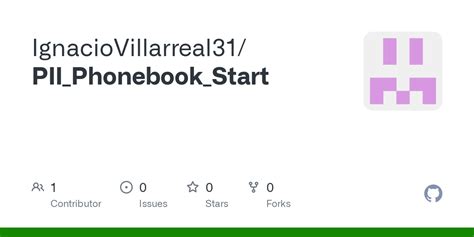 github ignaciovillarreal31 pii phonebook start