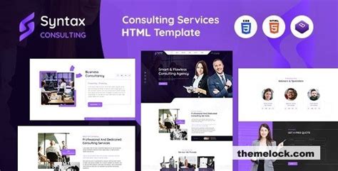 syntax consulting services html template premium