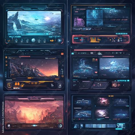 set of streaming overlay frames for game content featuring a panel