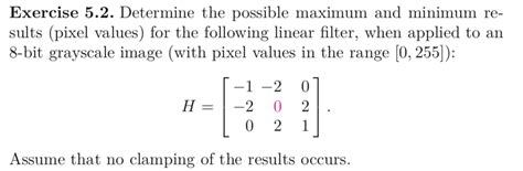 Solved Exercise Determine The Possible Maximum And Chegg