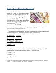 Module 6 Rational Expressions Assignment AEG Pdf Alberto Eusebio Gil Module 6 Rational
