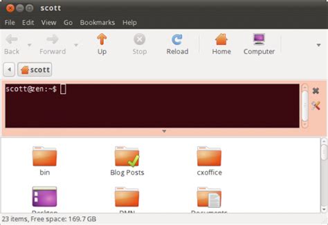 Using The Linux Command Line With Nautilus Terminal Techerator