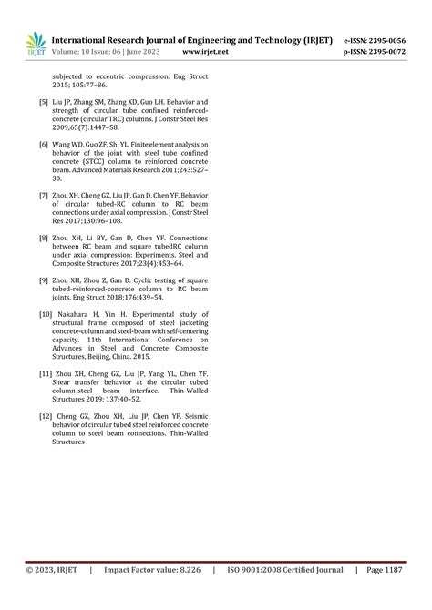 Finite Element Analysis Of Steel Beam Cfst Column Joints Confined With