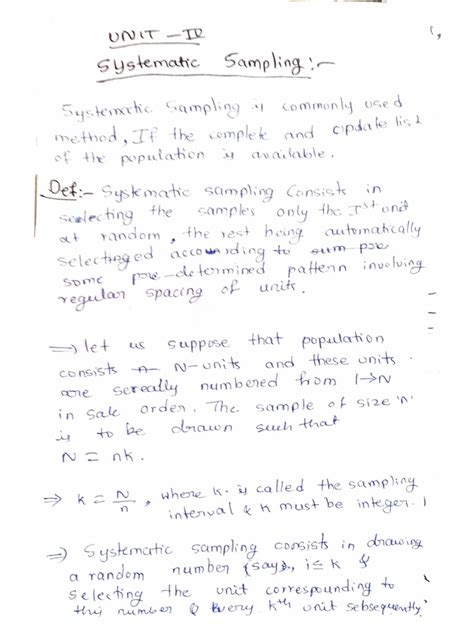 Systematic Random Sampling Pdf