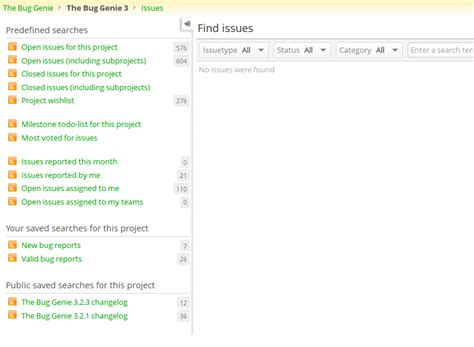 The Bug Genie Demo Site Try The Bug Genie Without Installing It