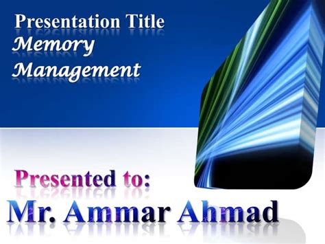 Memory Management In Os Pptx Operating Systems Computer Software
