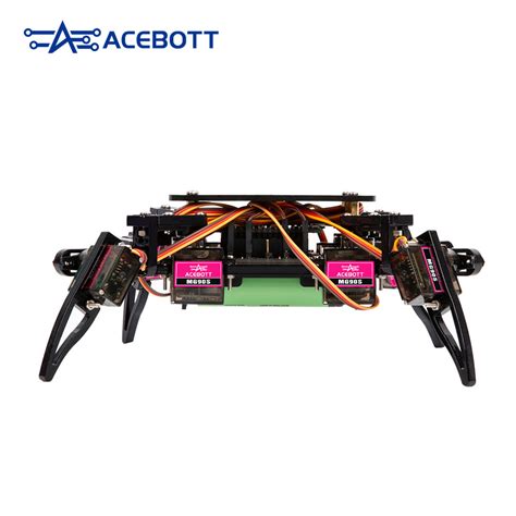 Acebott Quadruped Bionic Spider Robot Kit Esp8266 With Arduino Ide And Acecode Scratch Otronic