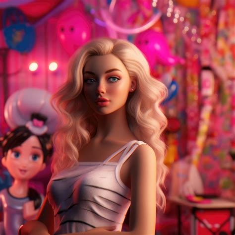 Premium Ai Image Barbie Pink Concept Ai Photo