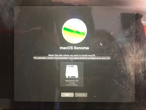 Macos Internet Recovery Fails To Reinstall With Preflight Error Ask Different