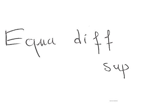 Cours Equation Differ Explanation Schemes And Mind Maps Differential