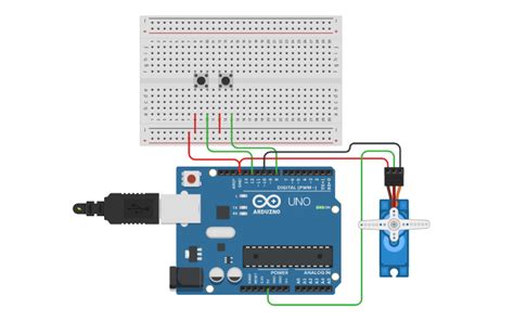 Circuit Design Servo Tinkercad