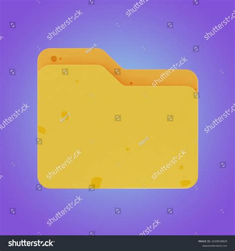 User Interface Folder Icon 3d Rendering Stock Illustration 2229918829