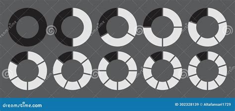 Chart Hollow Racing Car Around Circle Vector Illustration