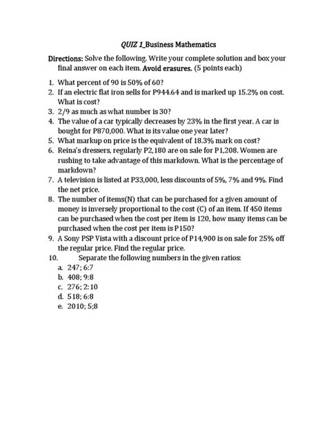 quiz 1 busmath pdf