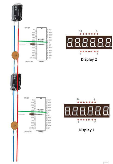 2x Max7219 Needs 1x Or 2x Caps And Resistors General Guidance