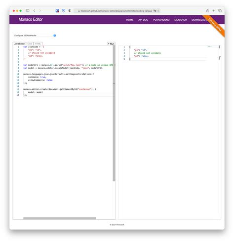 Monaco Validates Invalid Json As Valid And Allowcomments Has No Effect