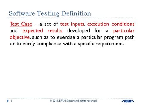 Testing Artifacts Test Cases