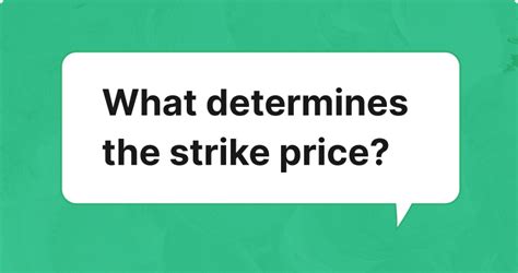 What Determines A Stock Options Strike Price Pulley