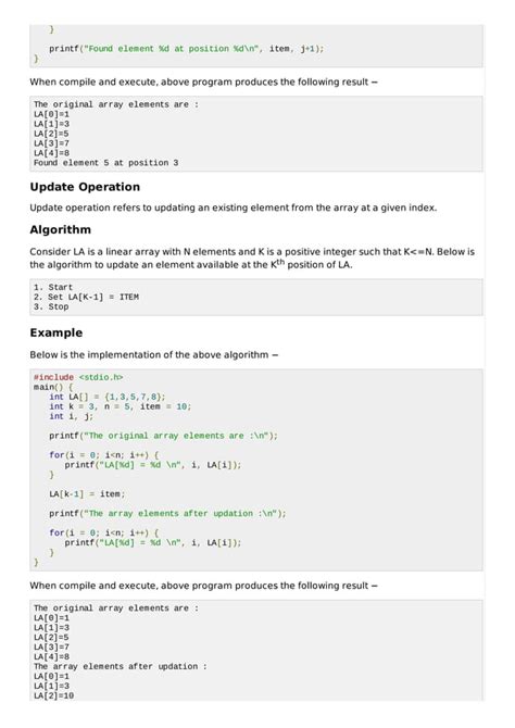 Array Data Structure Pdf