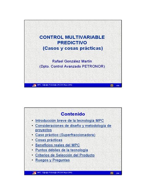 Pdf Ppt Control Multivariable Predictivo Dokumentips