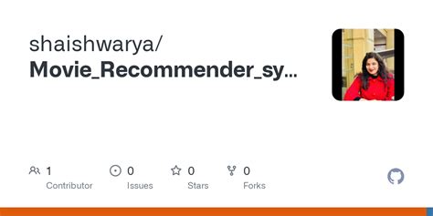GitHub Shaishwarya Movie Recommender System