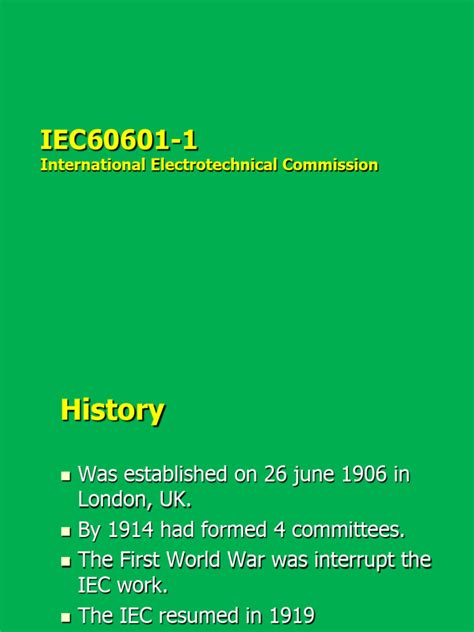 Iec 60601 1 Pdf International Electrotechnical Commission Standardization