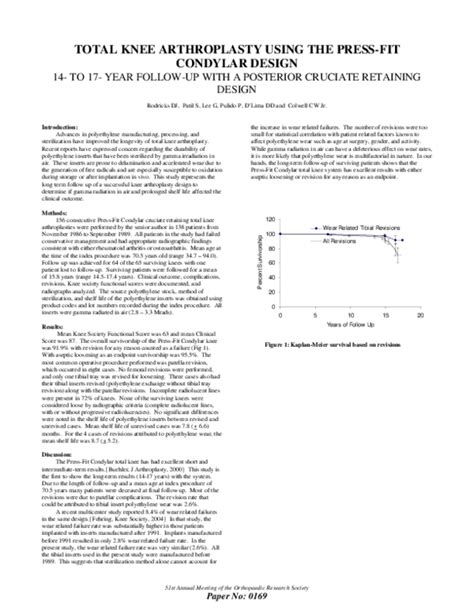 Pdf Total Knee Arthroplasty Using The Press Fit Condylar Design