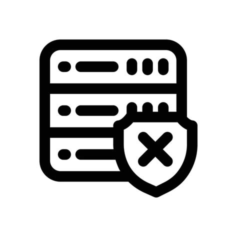 Server Error Line Icon Clean And Minimalist Icon For Websites And
