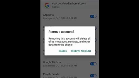 How To Remove Google Account From Android Phone YouTube