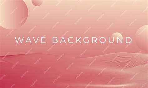 Premium Vector Relaxing Red Gradient Wave Background Design