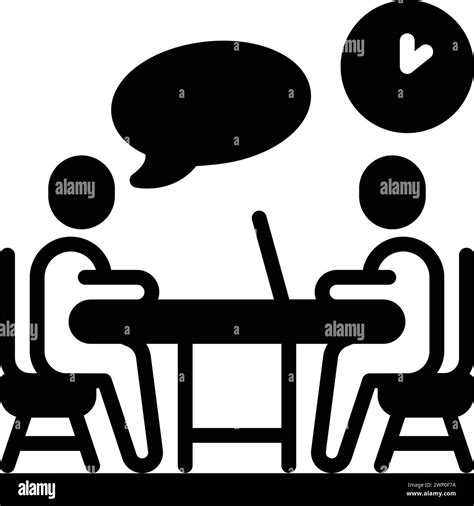 Icon For Interviewjob Interview Stock Vector Image And Art Alamy