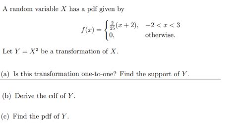 Solved A Random Variable X Has A Pdf Given By F X F Chegg
