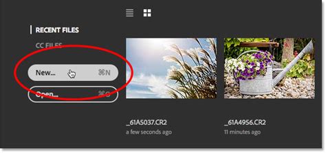 the legacy new document dialog box in photoshop cc