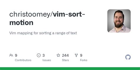 Github Christoomeyvim Sort Motion Vim Mapping For Sorting A Range Of Text