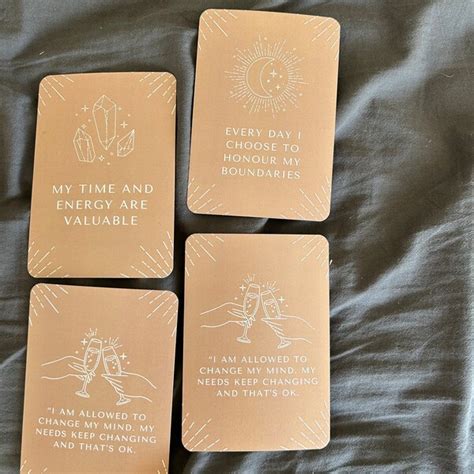 Beautiful Boundaries Affirmation Cards Etsy
