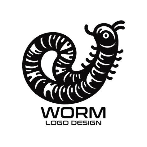Worm Vector Logo Design Premium Ai Generated Vector